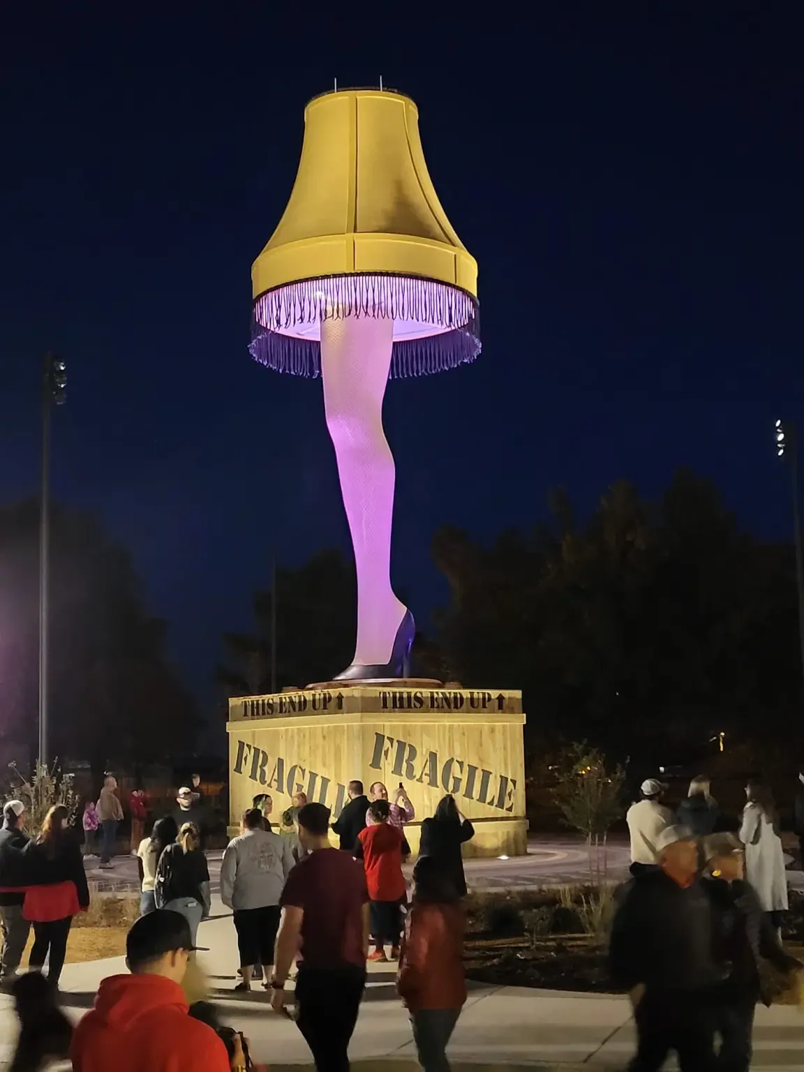 Chickasha's 50-Foot Leg Lamp: A Colossal Tribute to Holiday Spirit - I ...